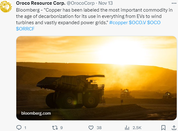 Oroco Resource Corp - Blog